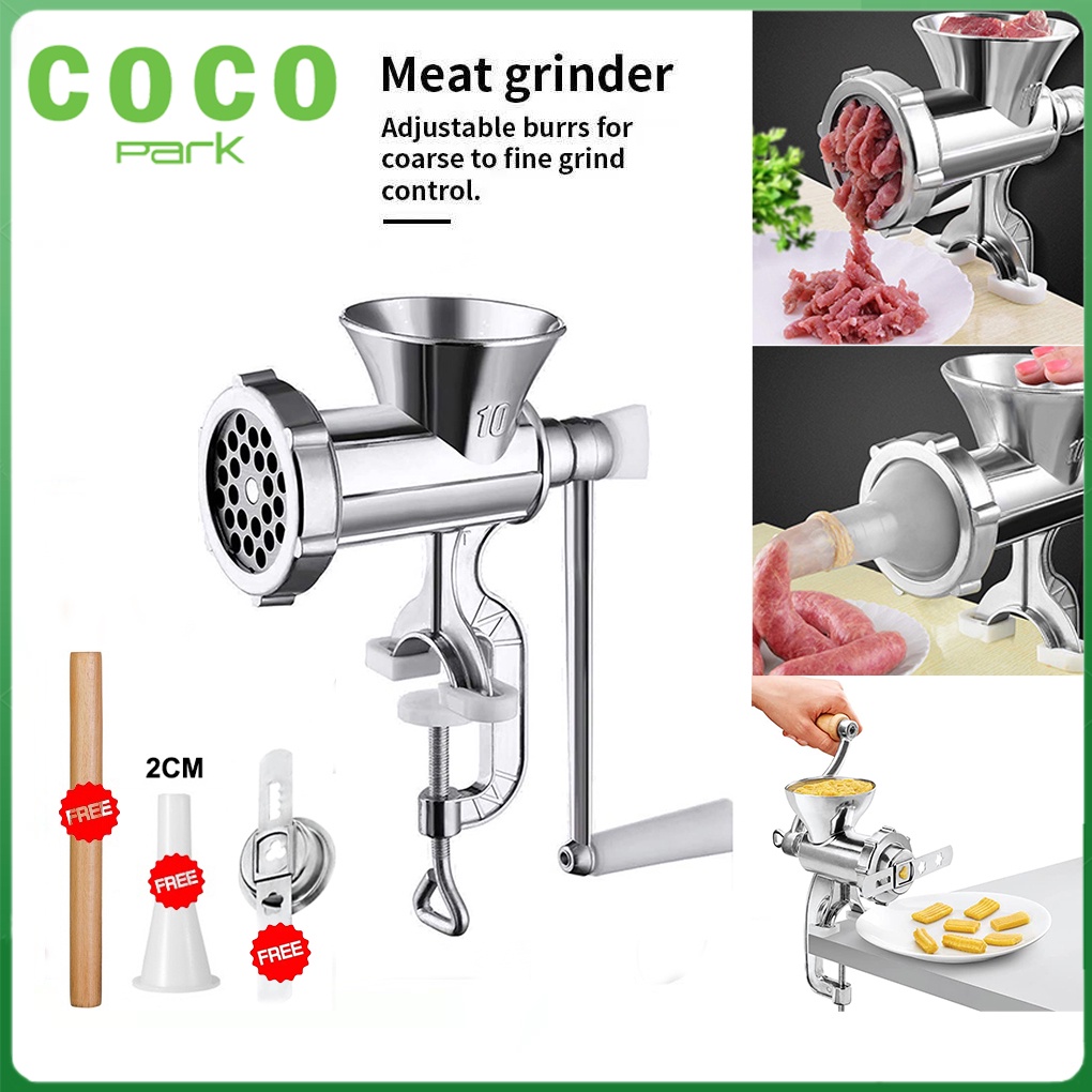 Manual Meat Grinder Kitchen Home Cast Iron meat grinder heavy duty ...