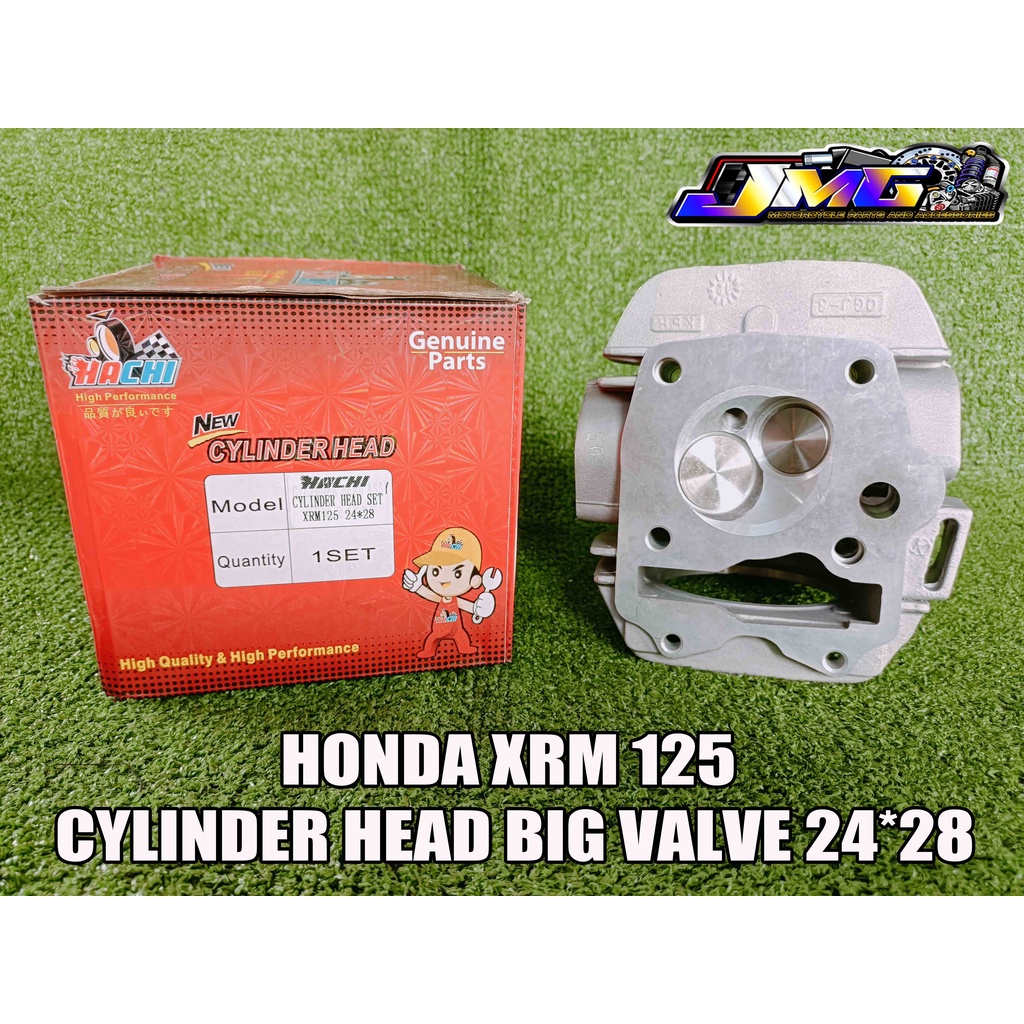 HACHI HONDA XRM 125 CYLINDER HEAD BIG VALVE 24MM*28MM | Shopee Philippines