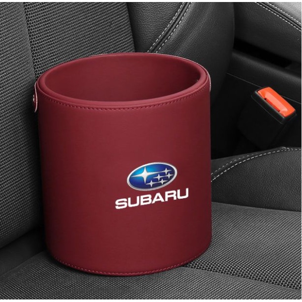 SUBARU LOGO Trash Can Seat Hanging Storage Bag Bucket OUTBACK FORESTER ...
