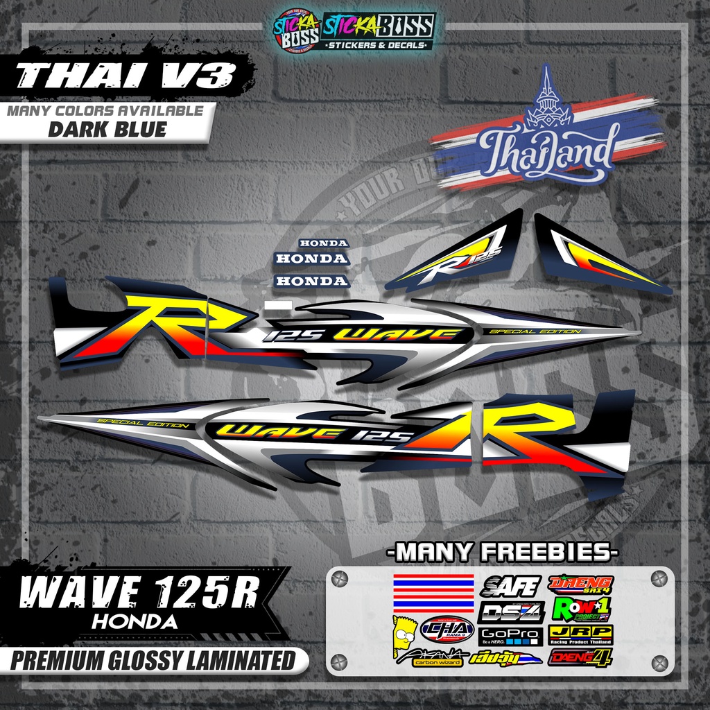 HONDA WAVE 125 R ( THAI V3 ) 【WITH FREEBIES】 | Shopee Philippines