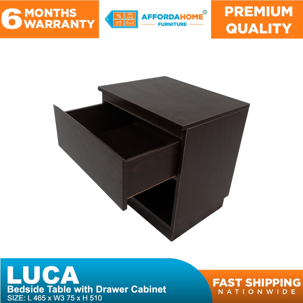 Luca Side Table Bedside Cabinet - Affordahome Furniture | Shopee ...