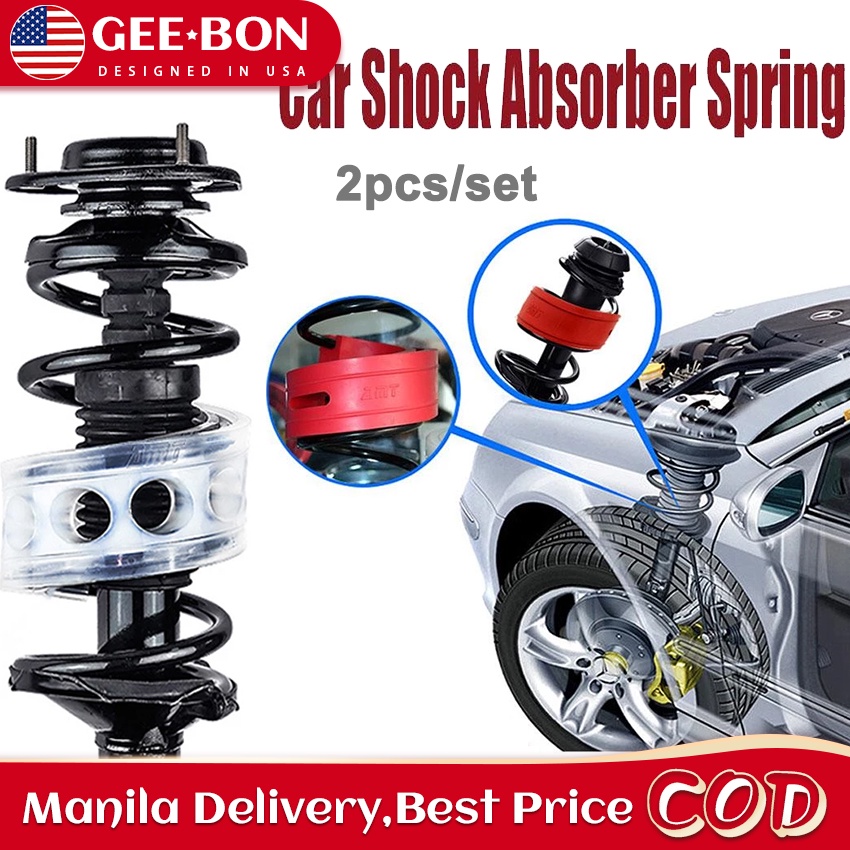 GEEBON 2pcs Car Buffer Shock Absorber Spring Type C Damping Rubber Car ...