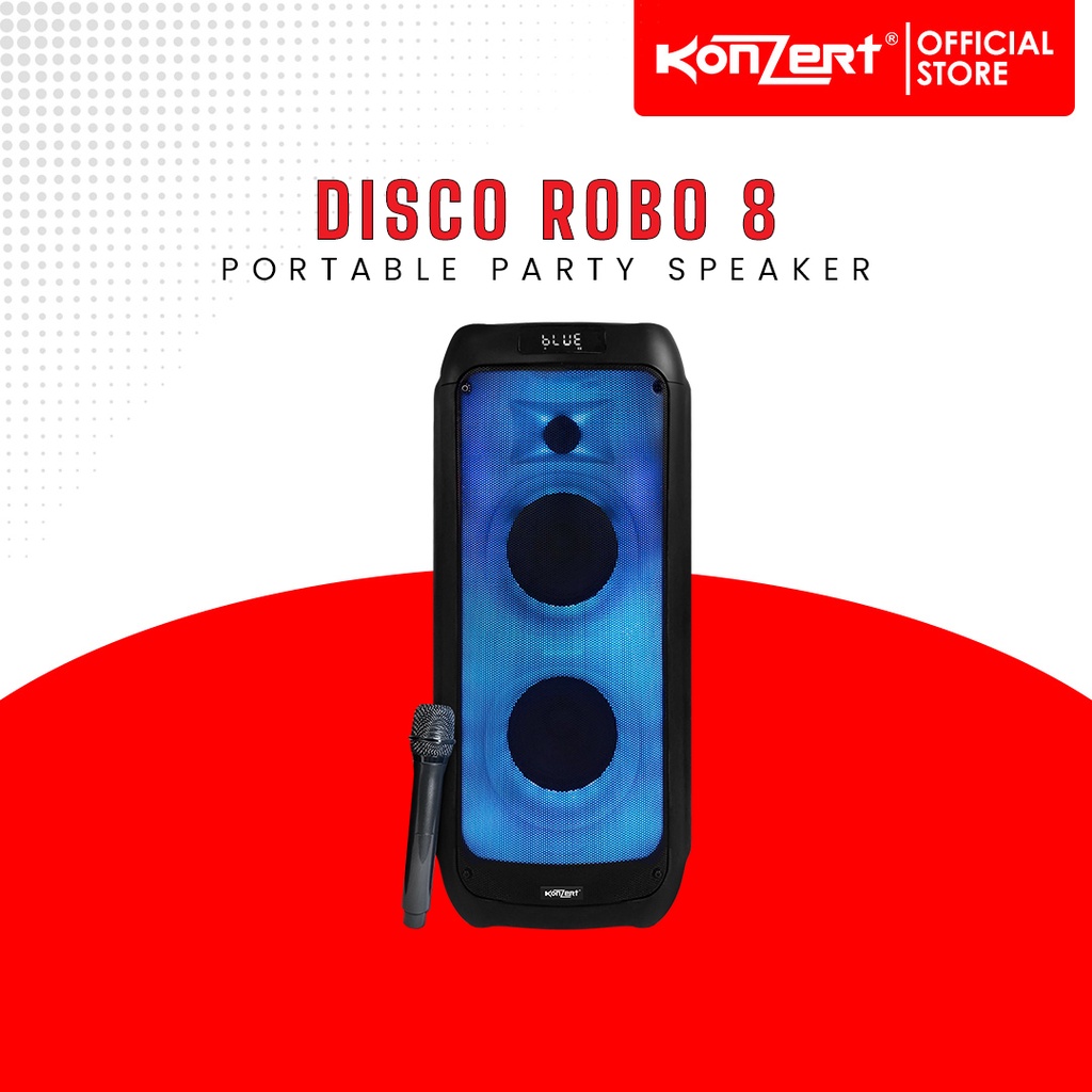 Konzert DISCO ROBO 8 Portable Party Speaker | Shopee Philippines