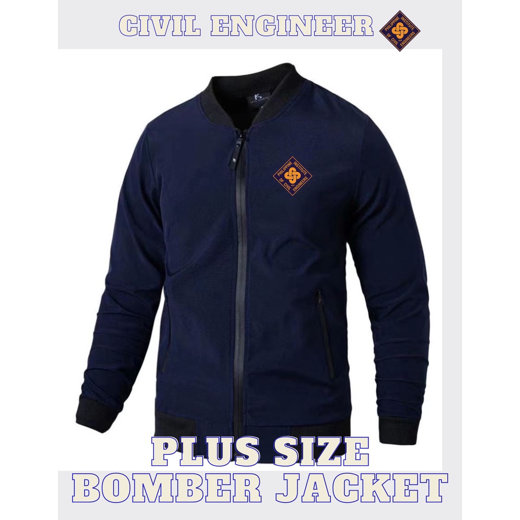 Plus Size PICE Premium Bomber Jacket Civil Engineer Unisex HIgh Quality ...