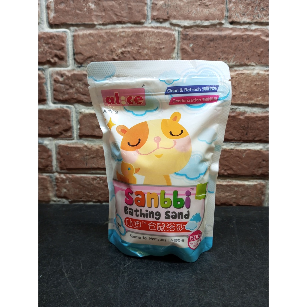 Alice SANBBI BATHING SAND hemster SAND original 500g | Shopee Philippines