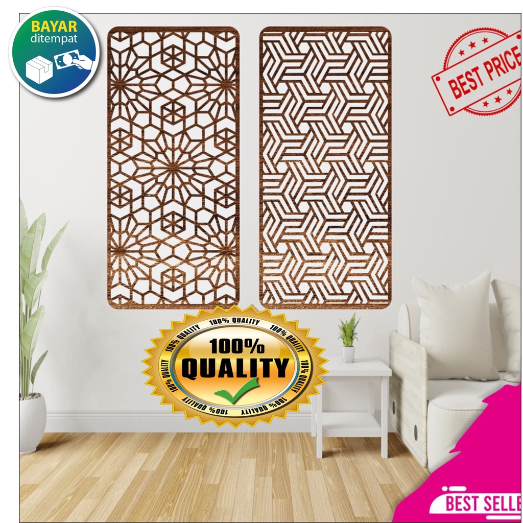 KAYU HIASAN DINDING Corner Decoration aesthetic Wall Hanging Decoration ...