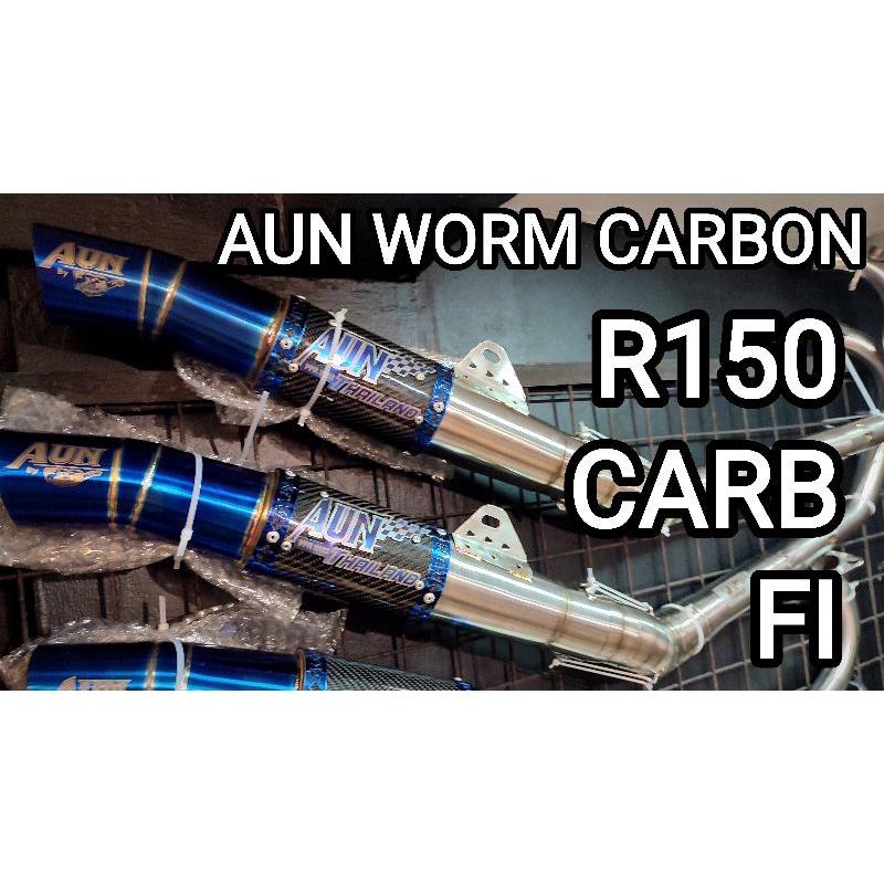AUN OPEN PIPE NEW VERSION (WORM TYPE) FOR RAIDER150 CARB / FI OPEN ...