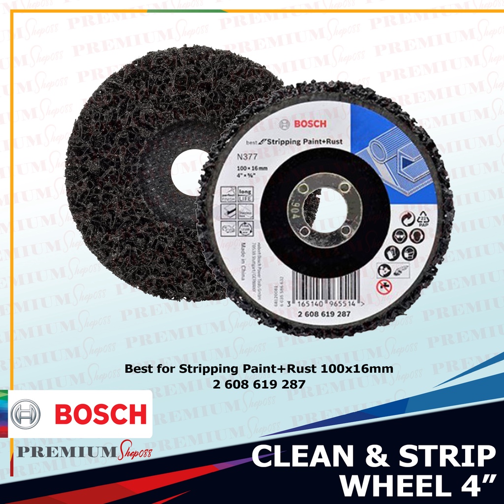 Bosch Clean and Strip Disc for Paint Rust 4" 2608619287 Stripping Wheel ...