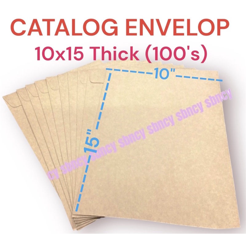 Catalog Envelope 10x15 Thick - (100pcs per box) | Shopee Philippines