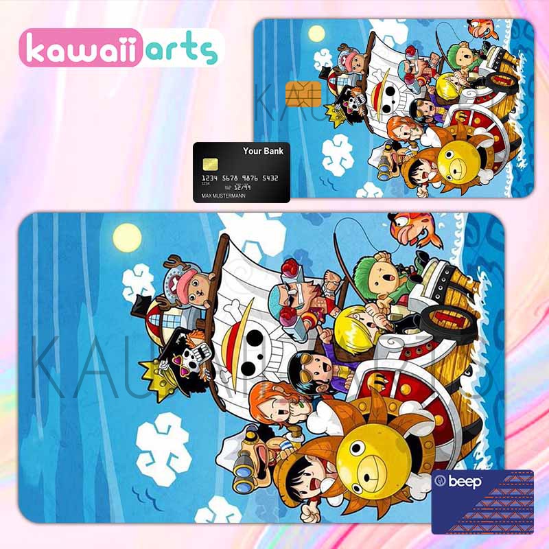One Piece CHIBI - Anime - Card Skin Stickers ( ATM / BANK / BEEP ...