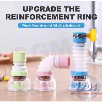 Faucet Splash Filter Water Saving Water Filter Foldable 360 Rotating ...