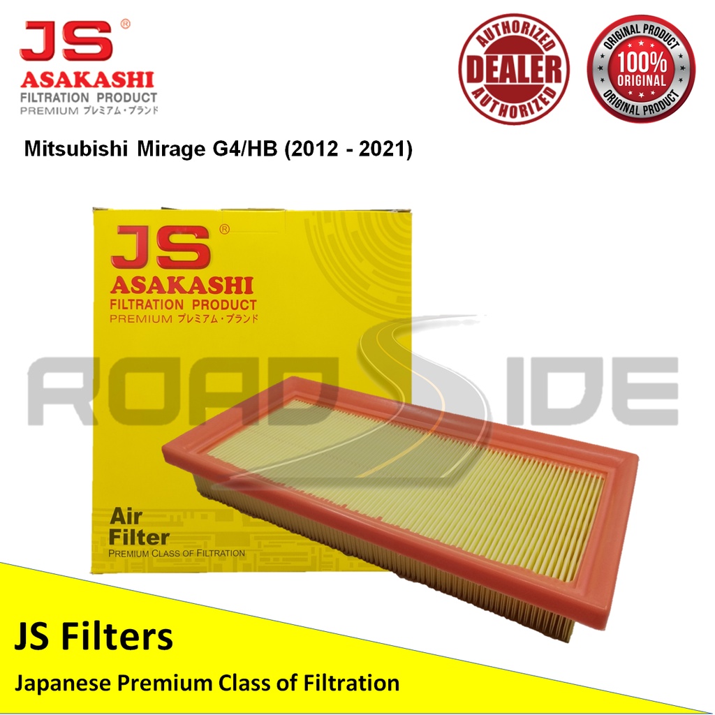 JS Asakashi Engine Air Filter for Mitsubishi Mirage G4/HB (2012 - 2021) | Shopee Philippines