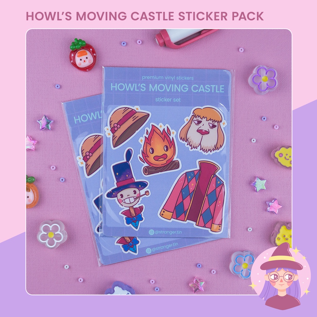 Howl's Moving Castle Sticker Pack by Stranger Tin | 5 pcs per set ...