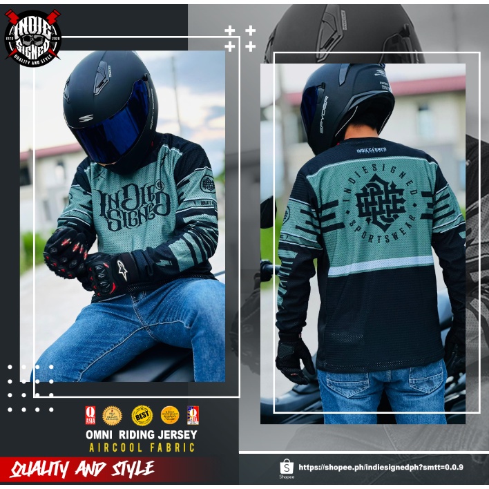 INDIESIGNED OMNI (AIRCOOL) Motorcycle Riding Jersey Long Sleeves/Bike Jersey Longsleeve | Shopee ...