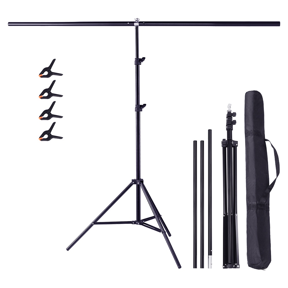 200 X 200cm Backdrop Stand Metal T Type Photography PVC Backdrop ...