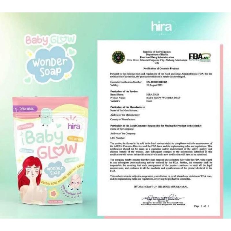 HIRA BABY GLOW WONDER SOAP | Shopee Philippines