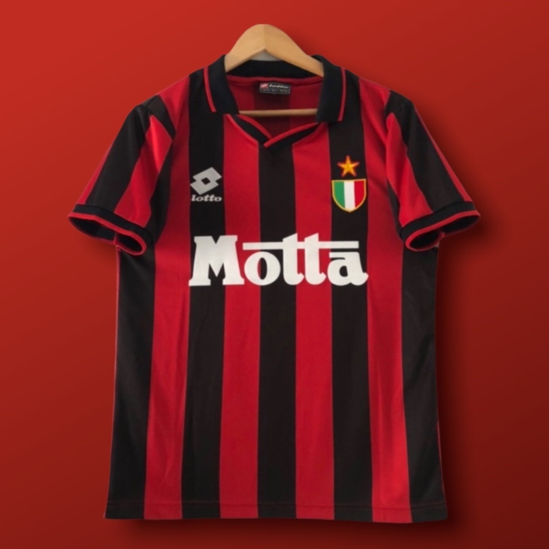 Ac Milan Home Motta 93rd Retro Ball Jersey | Shopee Philippines
