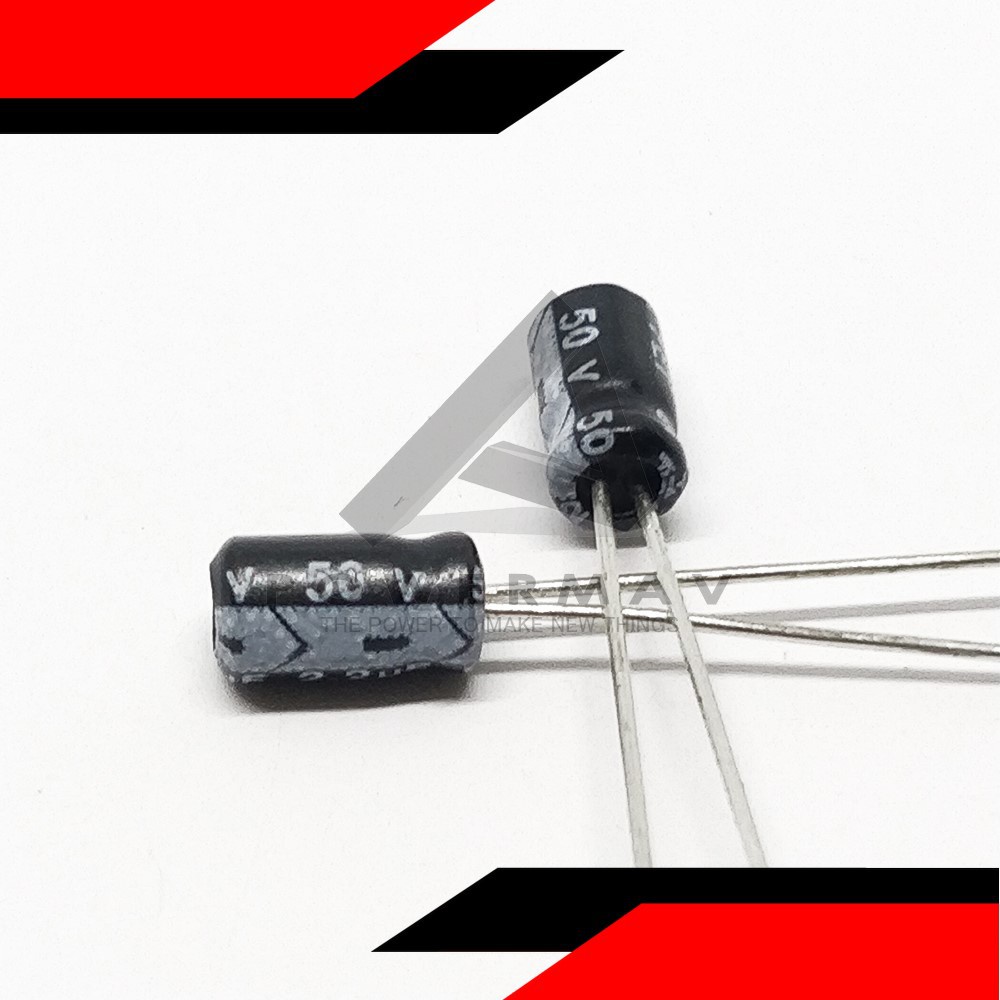2pcs 2.2uf 50v capacitor New Aluminum Electrolytic Capacitors Radial ...