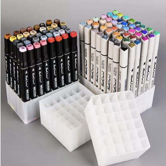 24/36 Slots Marker Pen Storage Holder Brush Pencil Rack Table Stand ...