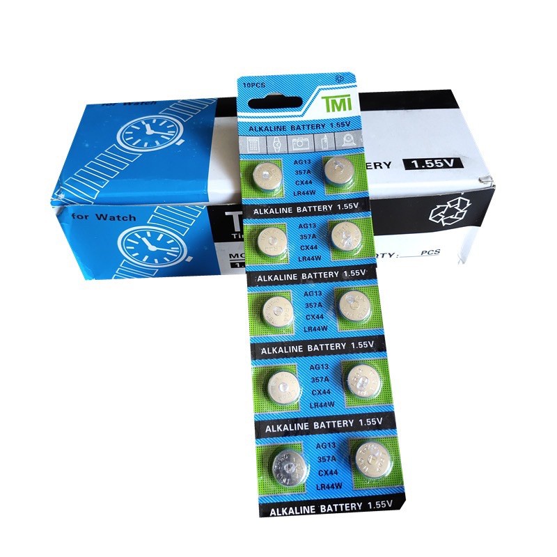 1.55V AG13 LR44 357A Button Battery Alkaline Battery for Watch Toys ...