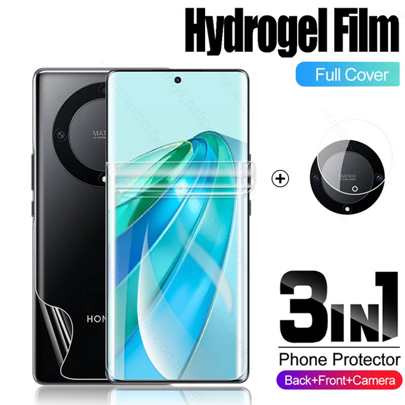 3in1 Soft Hydrogel Film For Honor X9A X9C 5G X9B 2025 Carbon Fibre Front Back Film For HonorX9 ...