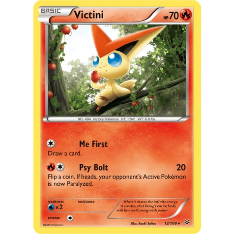 Victini (Victory) LEGENDARY Pokemon Cards TCG (5th Gen Pokemon ...