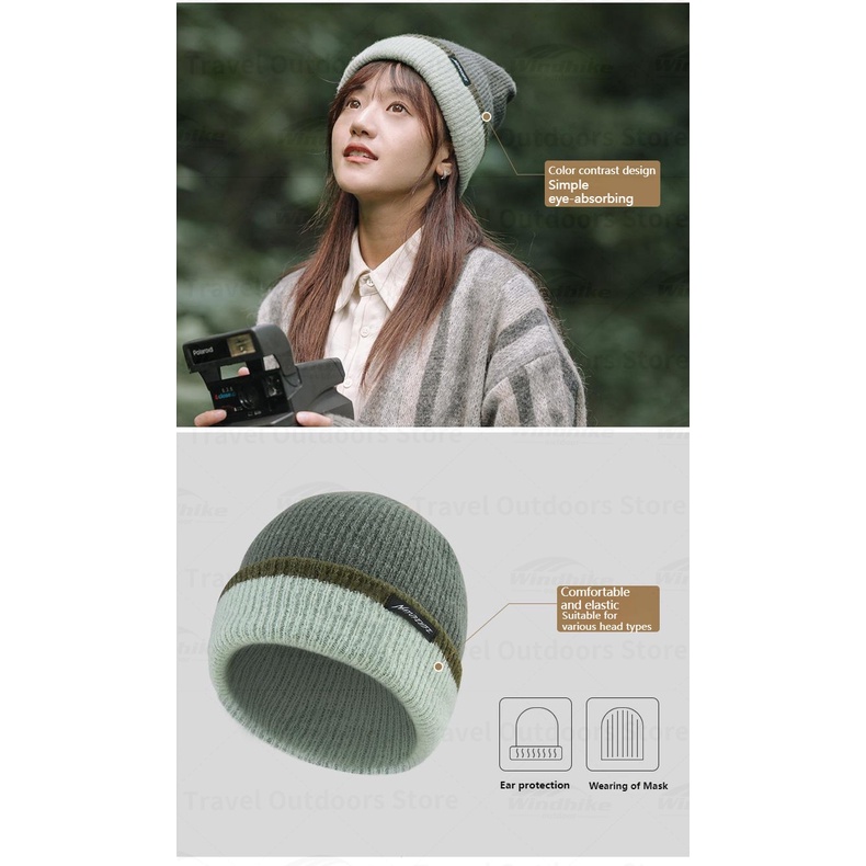 Naturehike Winter Warm Double Layer Premium Wool Hat for Men Women ...