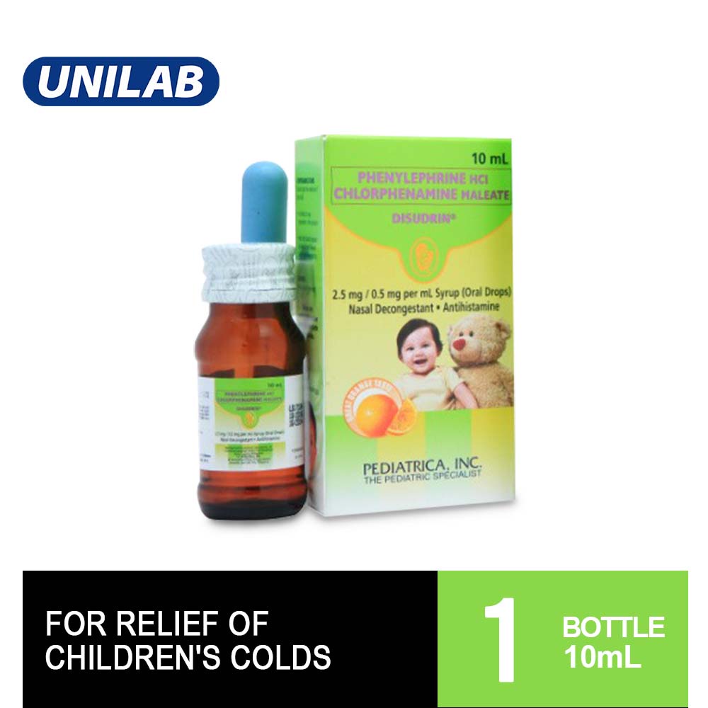Disudrin 10mL Drops For the relief of Children's colds | Shopee Philippines