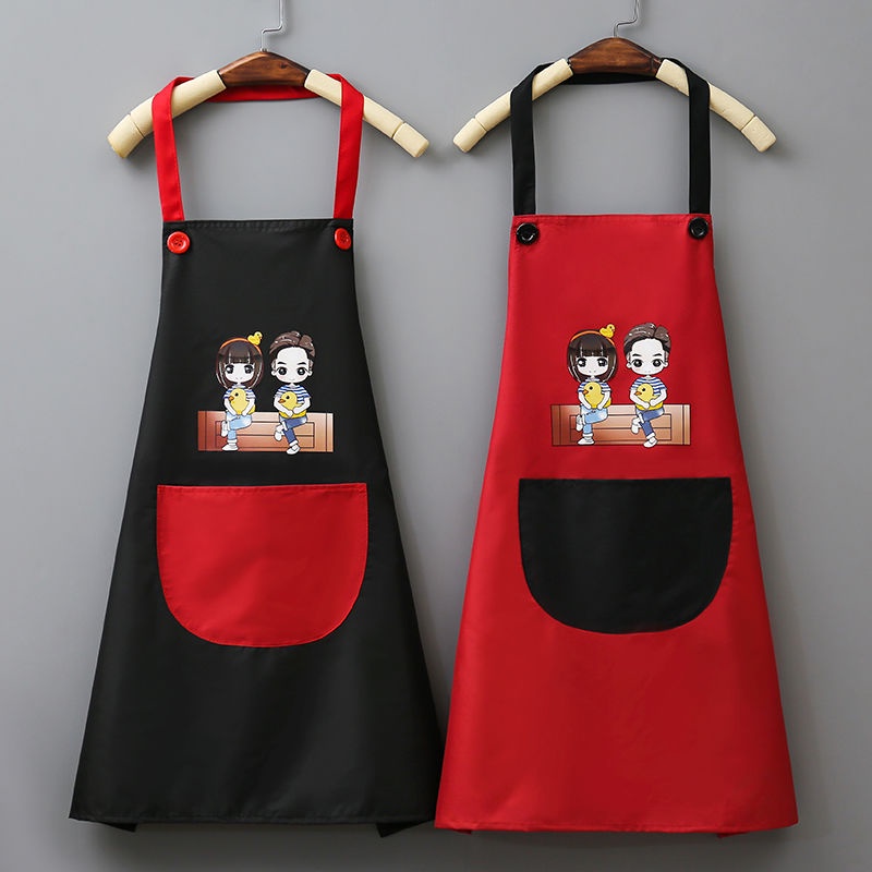 Creative Apron Home Kitchen Summer Thin Section Cooking Couple Apron ...