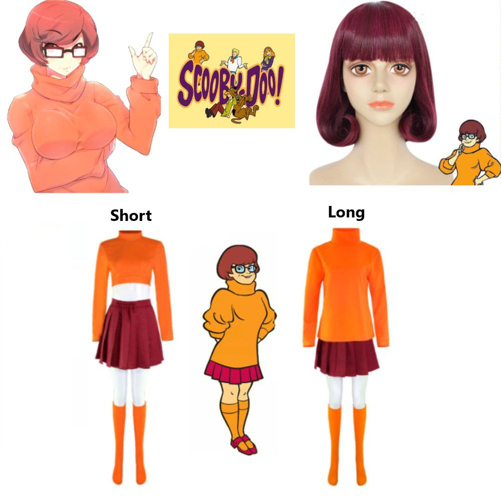 Scooby Dog Verma Cos Halloween Moive Scooby Doo Velma Dinkley Adult ...