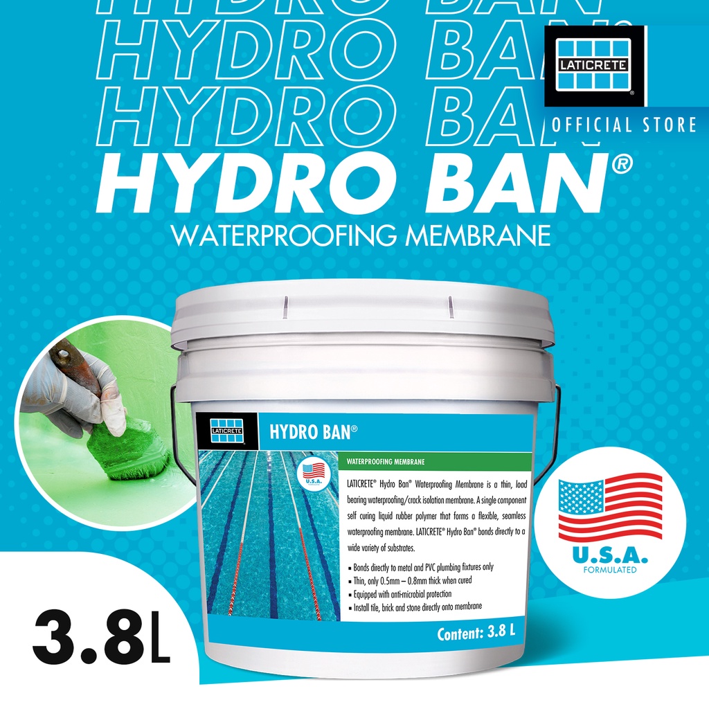LATICRETE® HYDRO BAN® Liquid Waterproofing Membrane | Swimming Pools ...