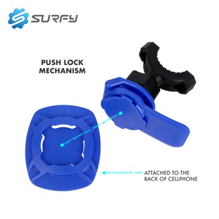 Push Lock Cellphone Holder Set Handle Bar Mount With Side Mirror Mount ...