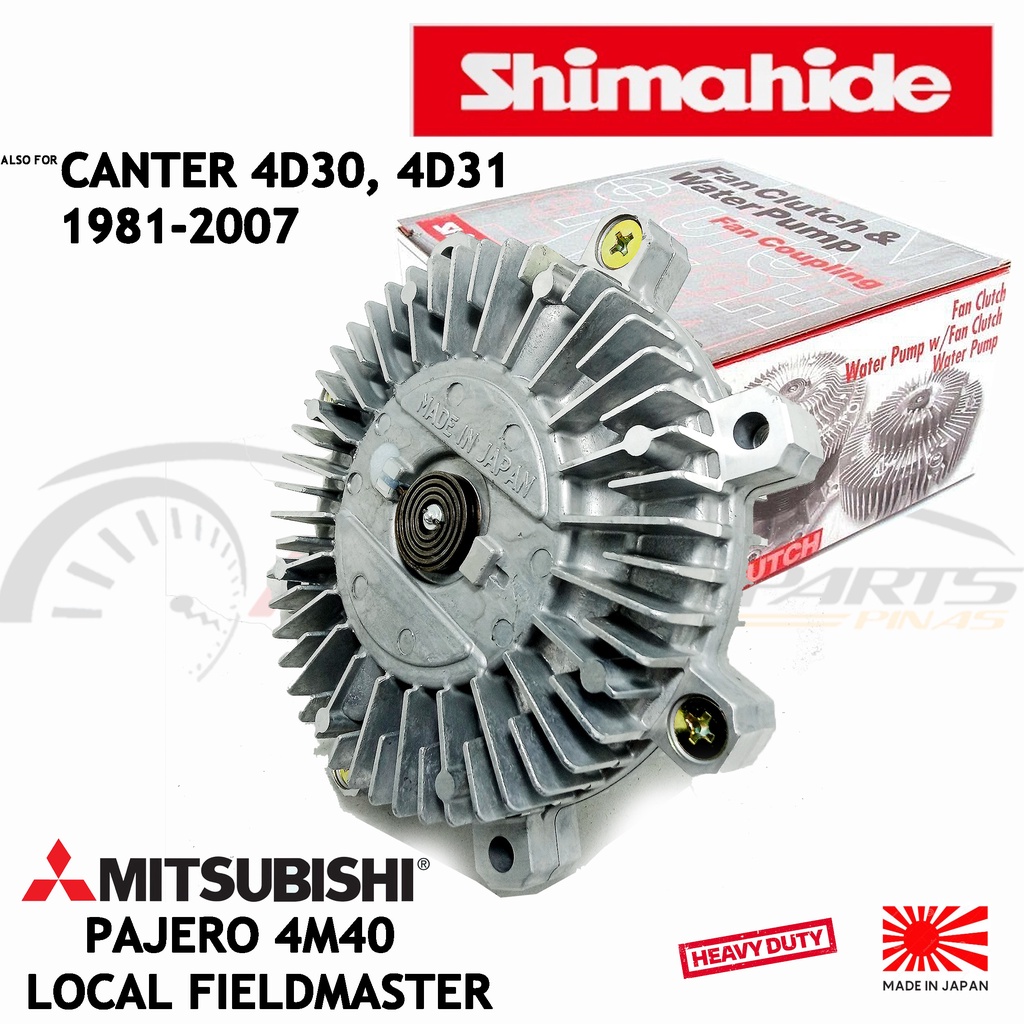 Fan Clutch For PAJERO 4M40 LOCAL FIELDMASTER, CANTER 4D30, 4D31 (1981 ...
