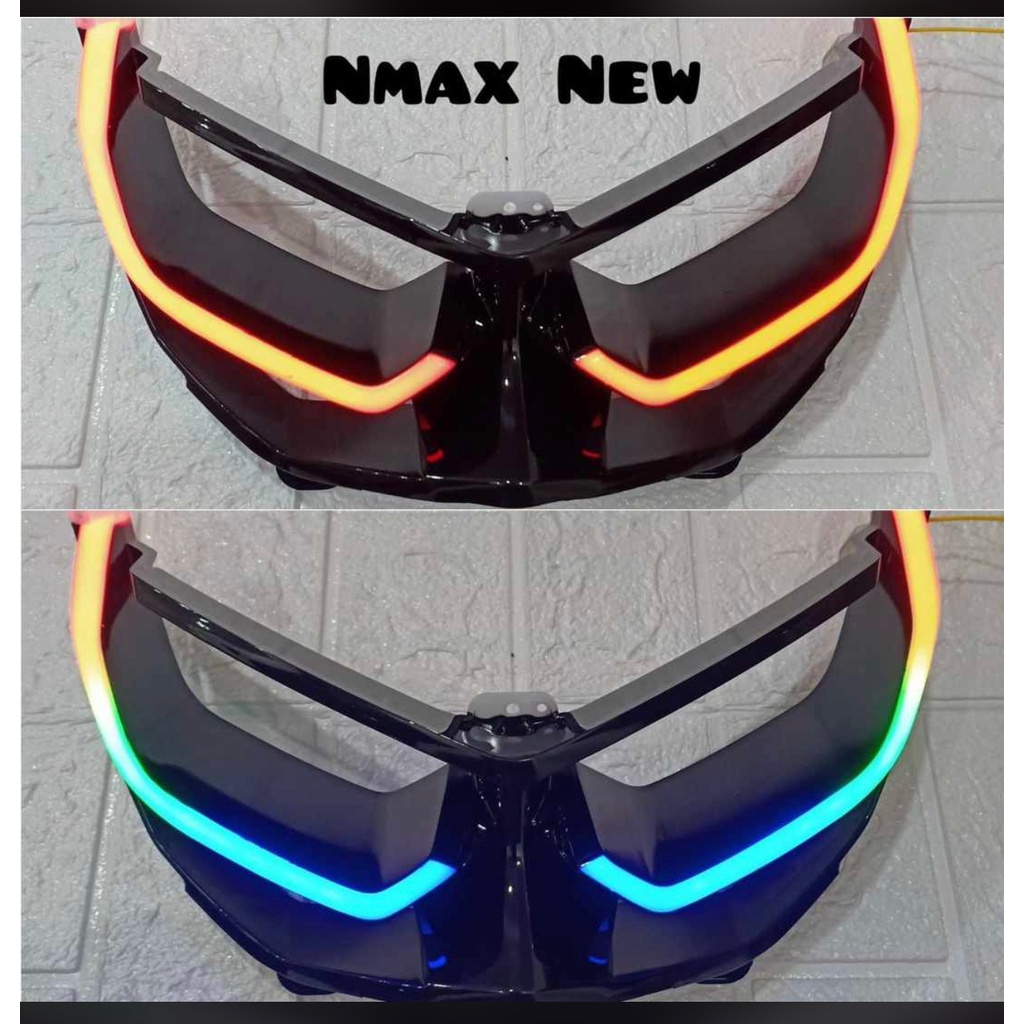 Nmax new RGB Front DRL Eyebrow Lights Plus Nmax Eyebrow Frames Nmax ...
