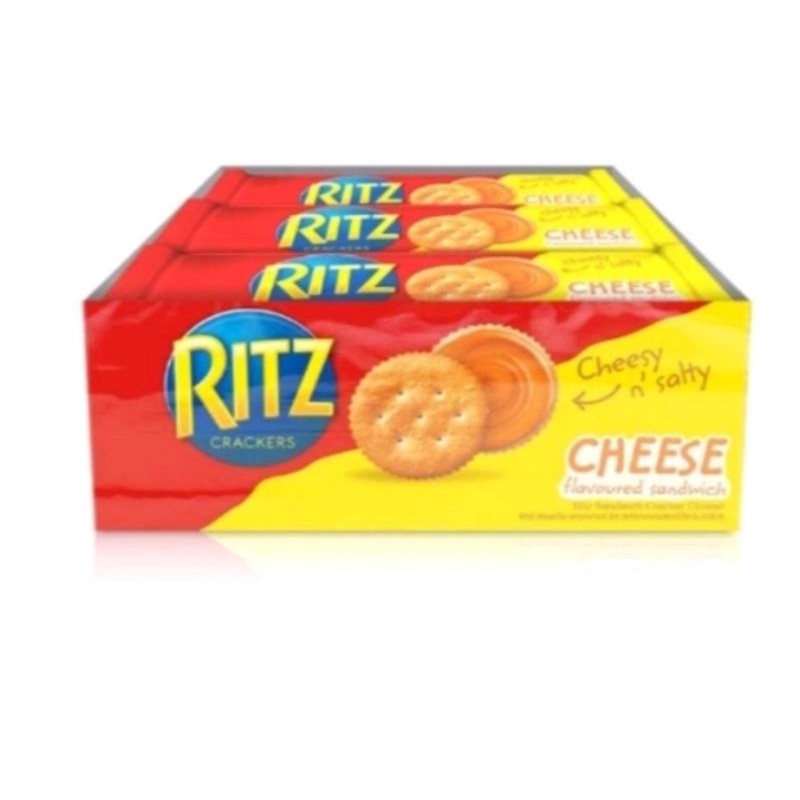 12 Sachets Ritz Sandwidth Crackers Filled With Cream Cheese 27g ...