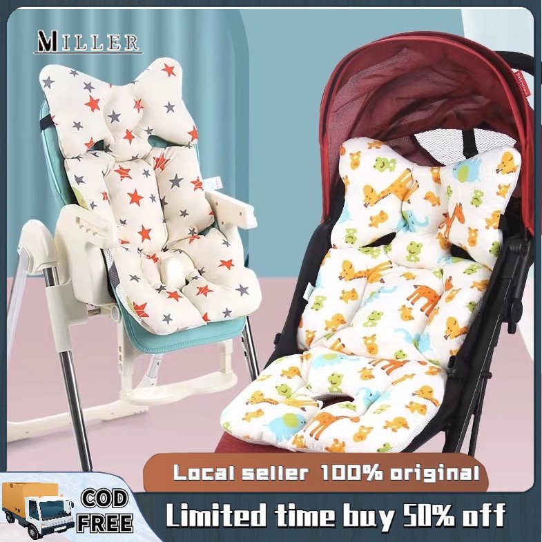 Universal Cartoon Floral Stroller Seat Covers Soft Thick Pram Car Seat ...