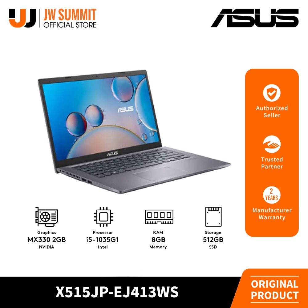 Asus X515 X515JP-EJ413WS 15.6" FHD Intel Core i5-1035G1 8GB 512GB SSD ...