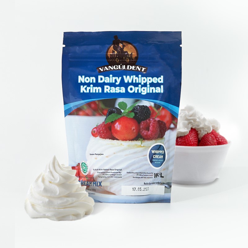 Vanguldent Whip Cream Powder 100gr - Non Dairy Whipped Cream Powder ...