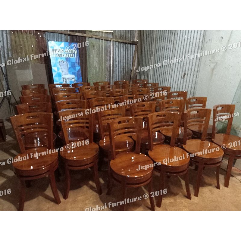 Beautiful round teak dining chairs (minimalist dining chairs, teak ...