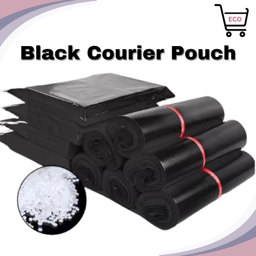 100pcs black courier pouch plain pouch express pouch Parcel Pouch ...