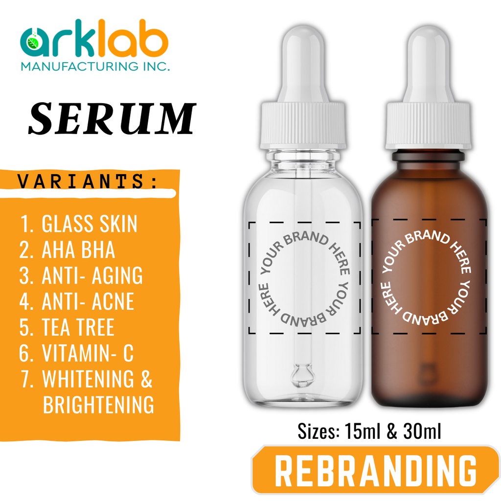 Arklab Facial Serum for Men Women Glass Skin AHA BHA Vitamin C Whitening Anti Aging Anti Acne ...