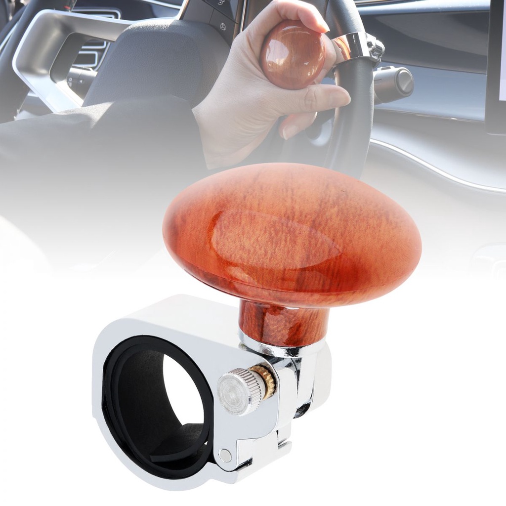 Universal Wood Grain Steering Wheel Spinner Knob for All Cars | Shopee ...