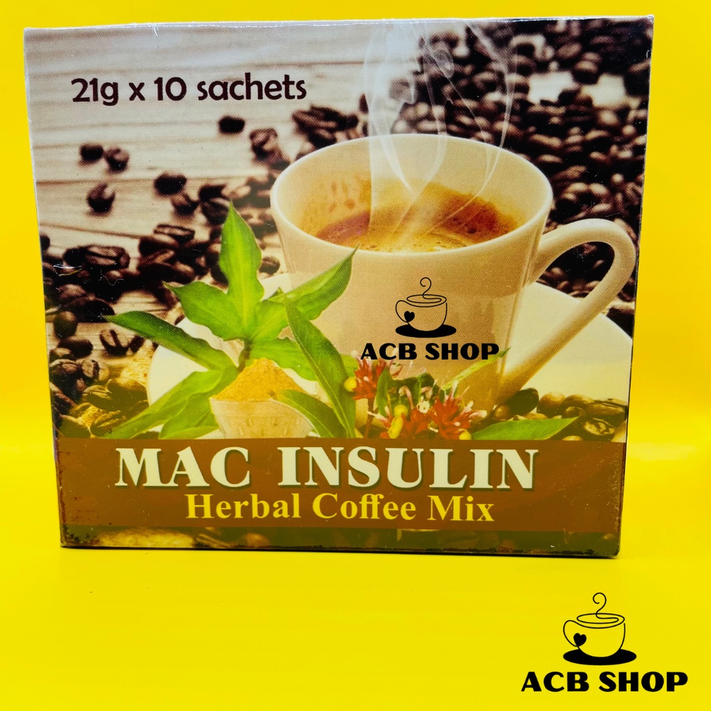 Mac Insulin Herbal Coffee Mix (10 sachets) | Shopee Philippines