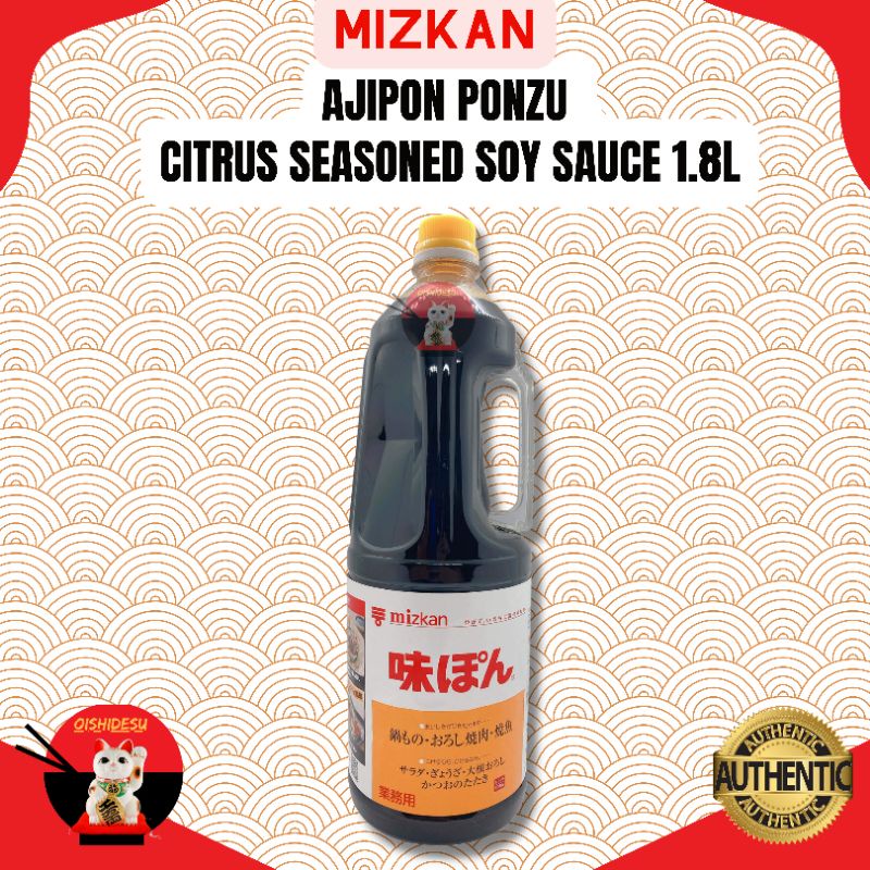 Japan Mizkan Ajipon Ponzu Citrus Seasoned Soy Sauce 1.8L | Shopee ...
