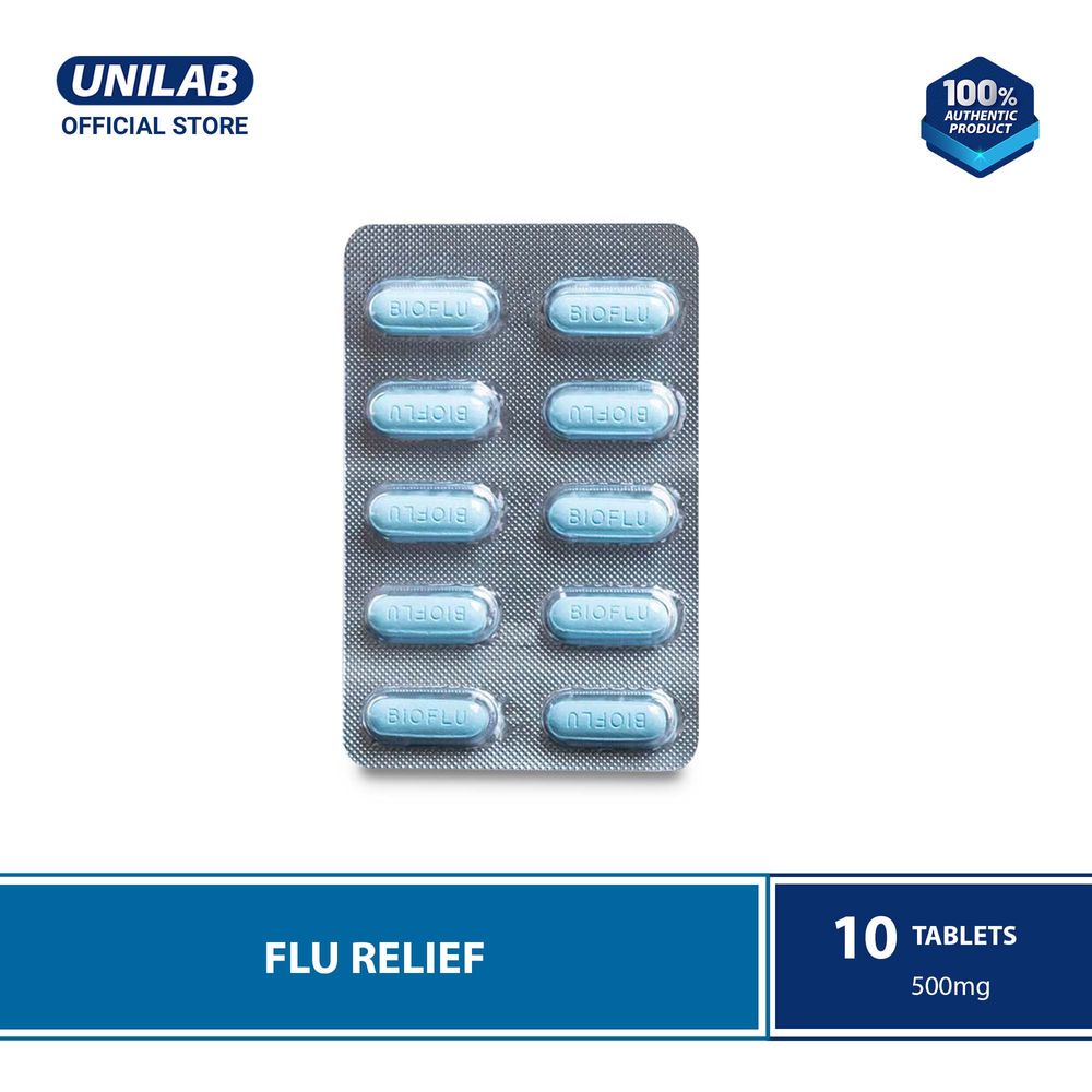Unilab Bioflu 10 Tablets - Relief of Flu and other symptoms like Fever ...