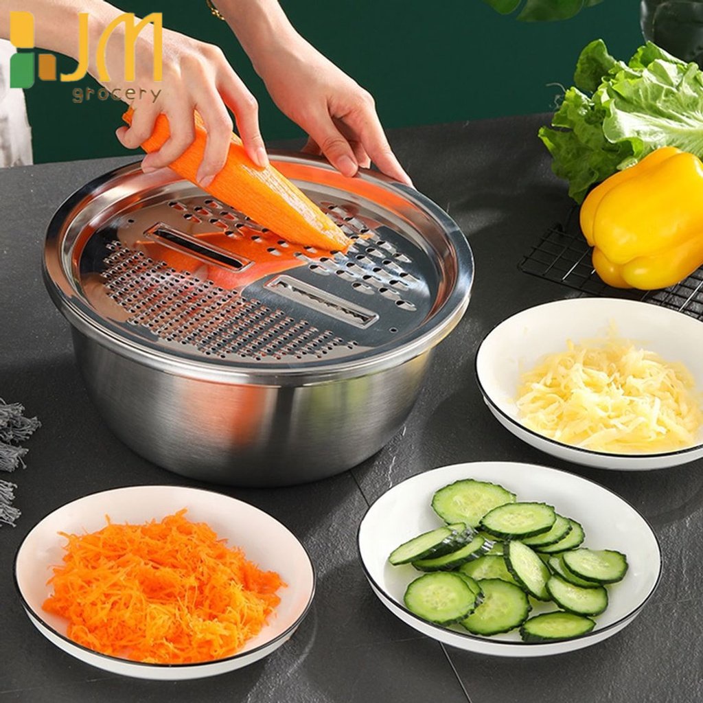 JM# 3in1 Multifunctional Stainless Steel Sink Basin Drain Basket ...