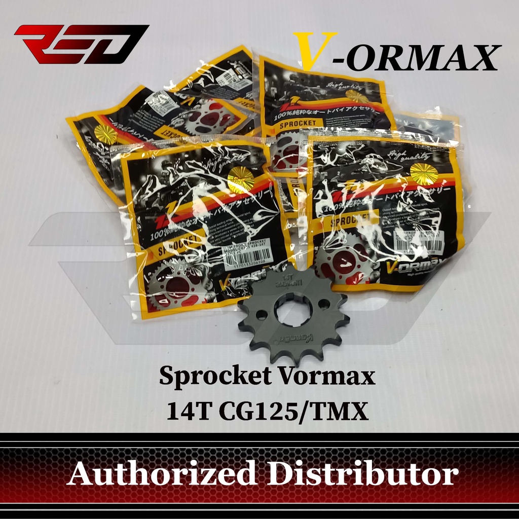 Engine Sprocket Vormax TMX / CG125 / XRM / CT100 / Supremo / Wind125 ...