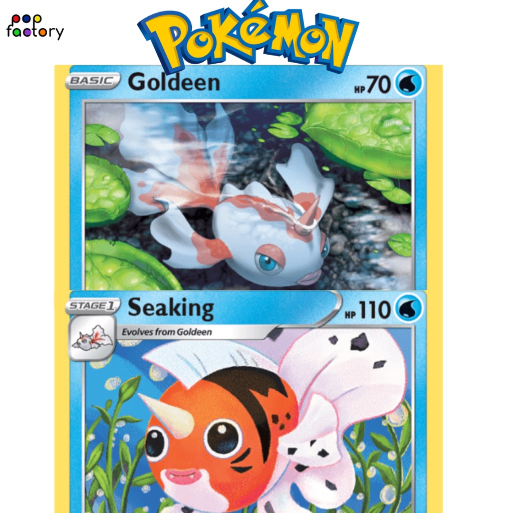 Goldeen & Seaking Pokemon Cards TCG (1st Gen Pokemon) | Shopee Philippines