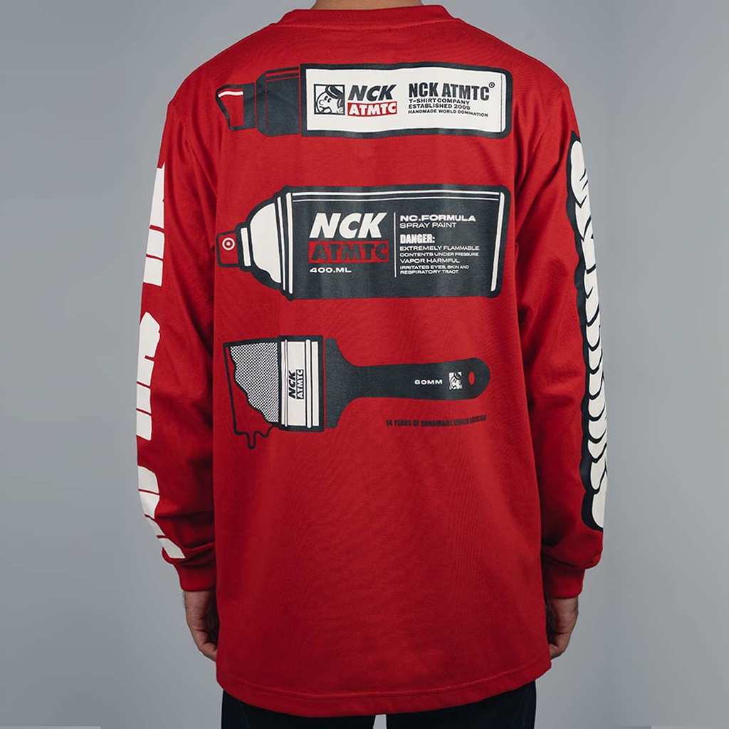 Nick Automatic "14 Years" Red PolyCotton Long Sleeve Shirt | Shopee ...