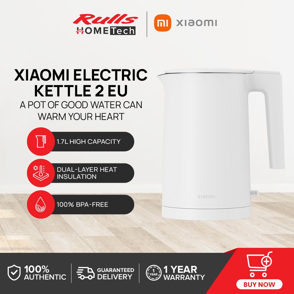 Xiaomi Electric Kettle 2 EU | 1.7L High Capacity | Integrated vertical ...